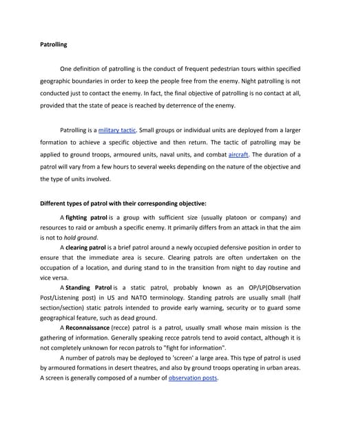 Patrolling | PPTX | Home Security | Home & Garden