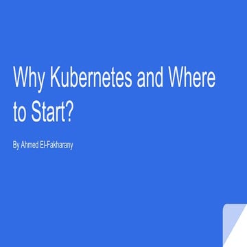 Cairo Kubernetes Meetup October Event Talk 1 Ppt