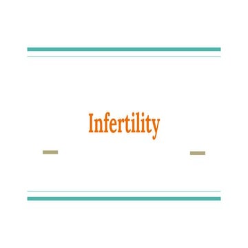 INFERTILITY AND ITS MANAGEMENT | PPSX