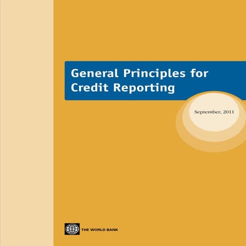 General principlesforcreditreporting | PDF