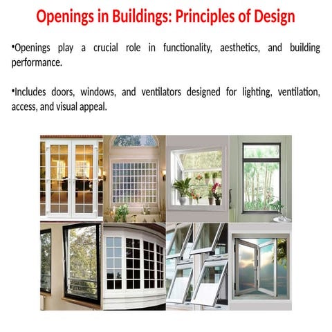 General principles for openings in buildings - Ispection - Construction defects.pptx