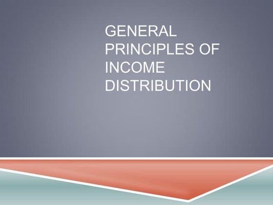 Income Distribution and Poverty | PPT