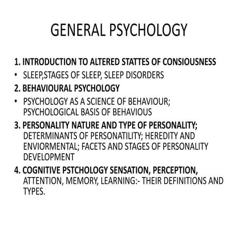 General psychology | PPT