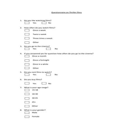 General Questionnaire | DOCX