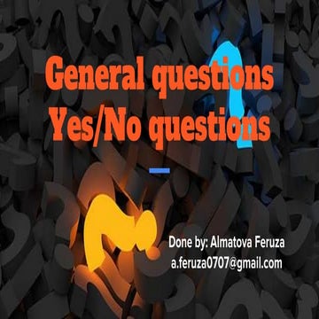 General questions | PPTX