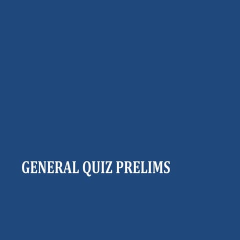 Tech Nidarshan 2012 General Quiz Prelims | PDF