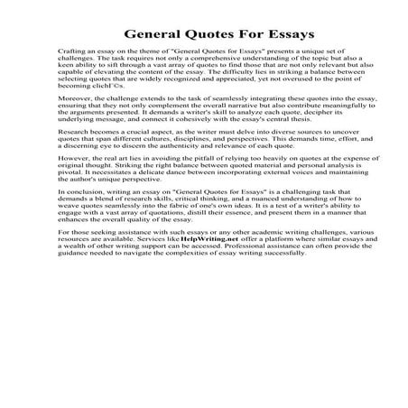 General Quotes For Essays.pdf