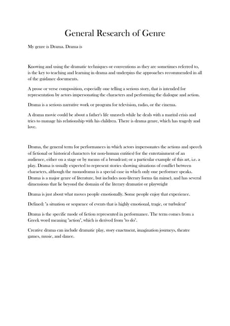 Introduction to Drama | PPT