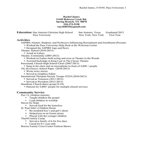 Hayley Buckman's Resume | DOCX