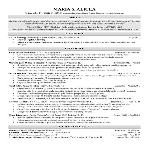 Maria Alicea - Official Resume | PDF