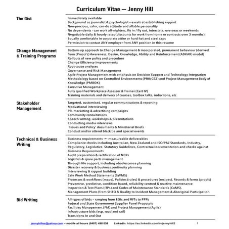 General resume 22 feb 2016 pdf | PDF