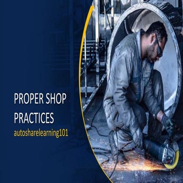 Proper Shop Practices | PPTX