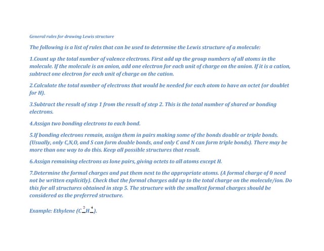 Lewis Structures | ODP