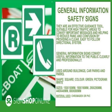 General Safety Signs | PPT