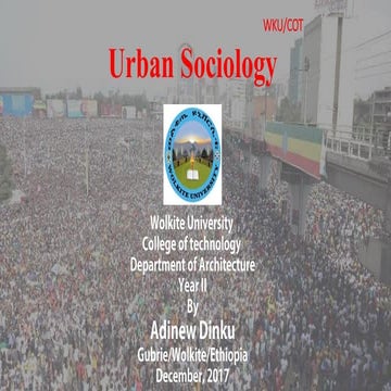 General and urban sociology | PPT