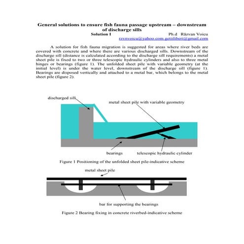 General solutions to ensure fish fauna passage upstream – downstream of ...