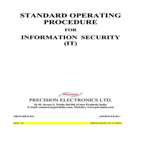 General sop format for it | DOC