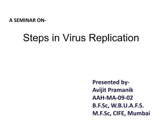 4. life cycle and replication of viruses | PPT