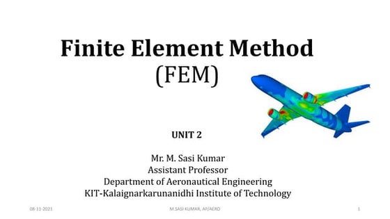 General Steps Of The Finite Element Method Ppt