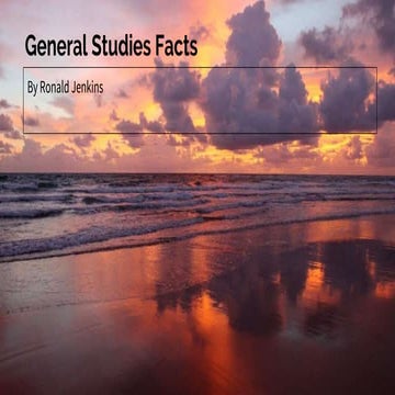 General studies facts | PPT