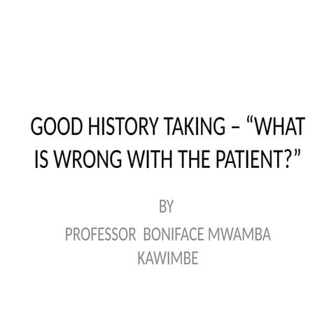 GENERAL SURGERY BLOCK LECTURES for proper histroy taking | PPTX