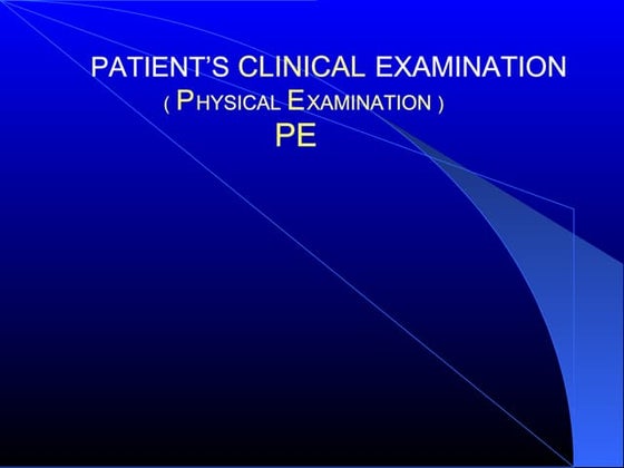 Physical Assessment Techniques (IPPA) pdf | PPTX | Medical Tests ...