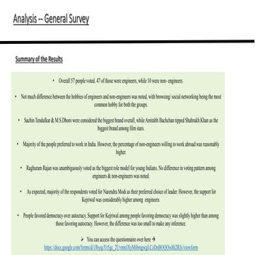 General survey | PPTX