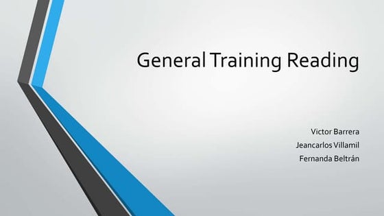 General training writing 7210 | PPT
