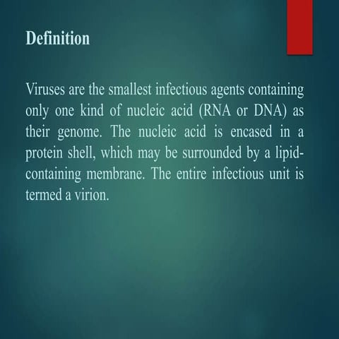 General Virology, Introduction, Definition, Classification.ppt
