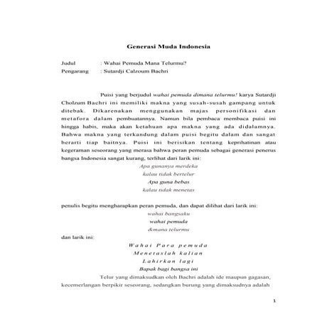 Generasi muda indonesia | DOCX