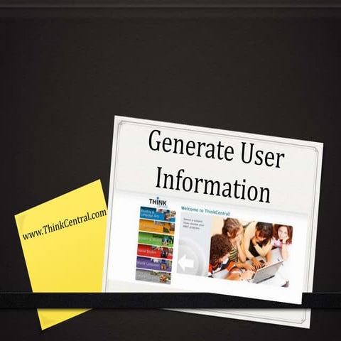 Generate User Information | PPT