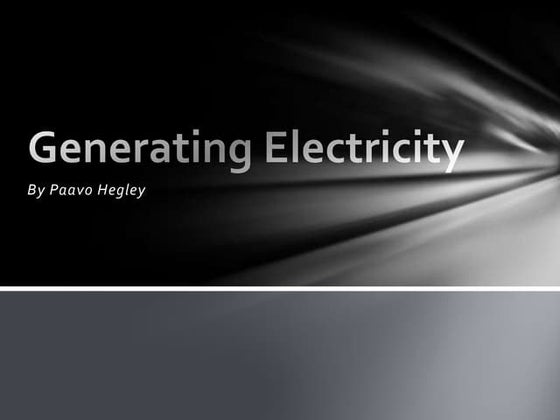 Electricity helena :) | PPT