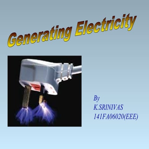 Generating electricity | PPT