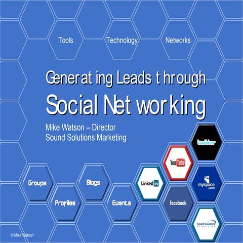 Generating Leads Through Social Networking For Slide Share | PPS