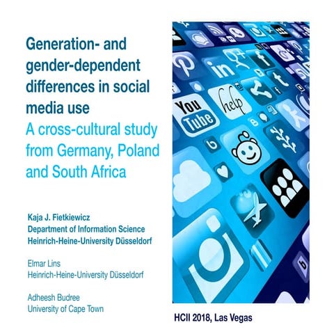 Generation and gender-dependent differences in social media use | PDF ...