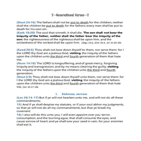 Generational curses | PDF