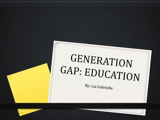 Generation Gap Ppt