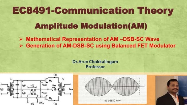 Generation Of Dsb Sc Using Diode Ring Modulator Or Chopper Modulator Pptx