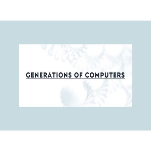 [ generation of computer ].pdf for BCA students | PDF