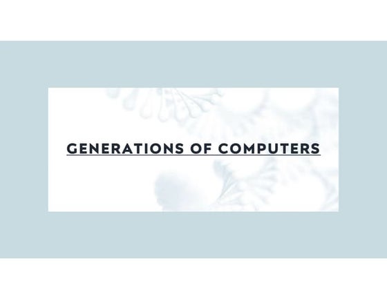 Evolution of Computer | PDF | Computing | Technology & Computing