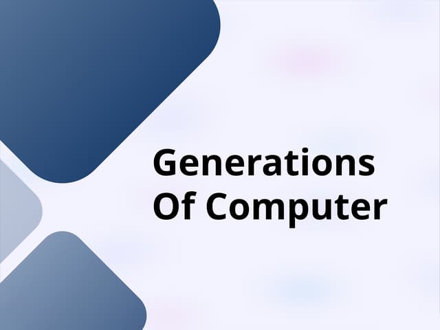 Next Generation Computer | PPT | Computing | Technology & Computing