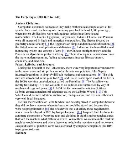 History of Computers (ENIAC and EDVAC) | PPTX