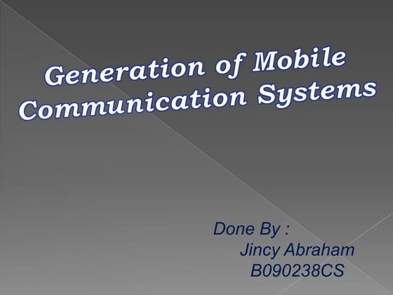 Architecture of Mobile Computing | PPT | Databases | Computer Software and Applications