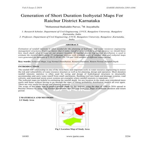 Generation of short_duration_isohyetal_maps_for_raichur_district ...