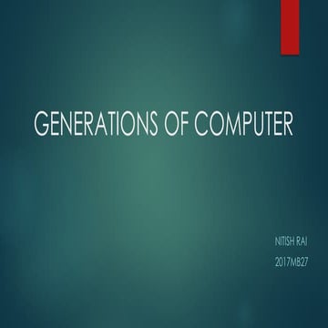 Let’s explore the fascinating journey of computer generations, from ...