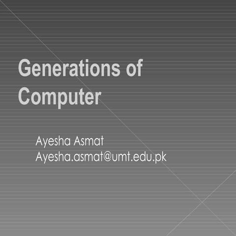 Generations of Computer (Basics of Computer).pptx
