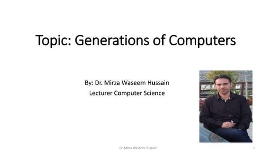 Computer generations powerpoint slide | PPTX | Desktops | Computing