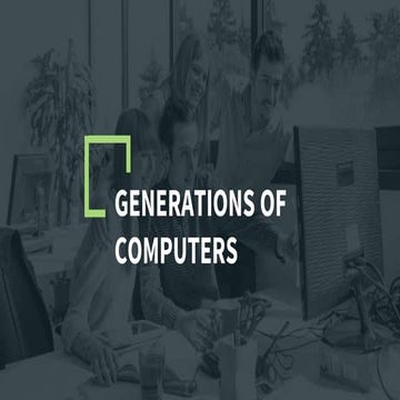 Generations of computers ppt | PPT