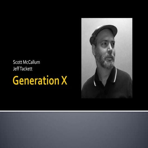 Douglas Coupland / Generation X | PPTX