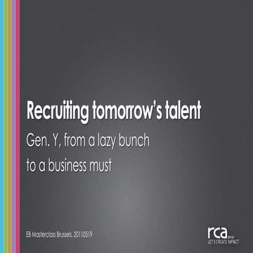 Recruiting tomorrow\'s talent | PPTX